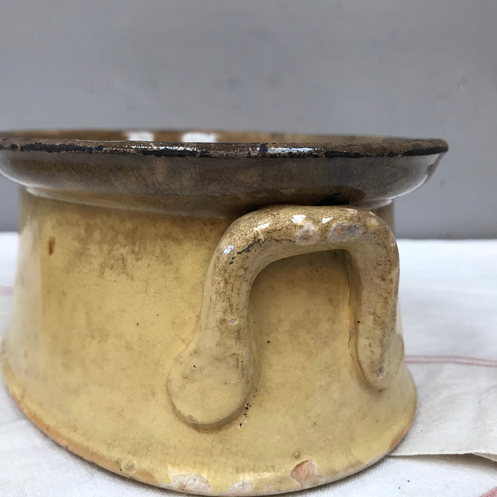 Unique Large Oval Antique French Stoneware Cooking Pot. - Etsy