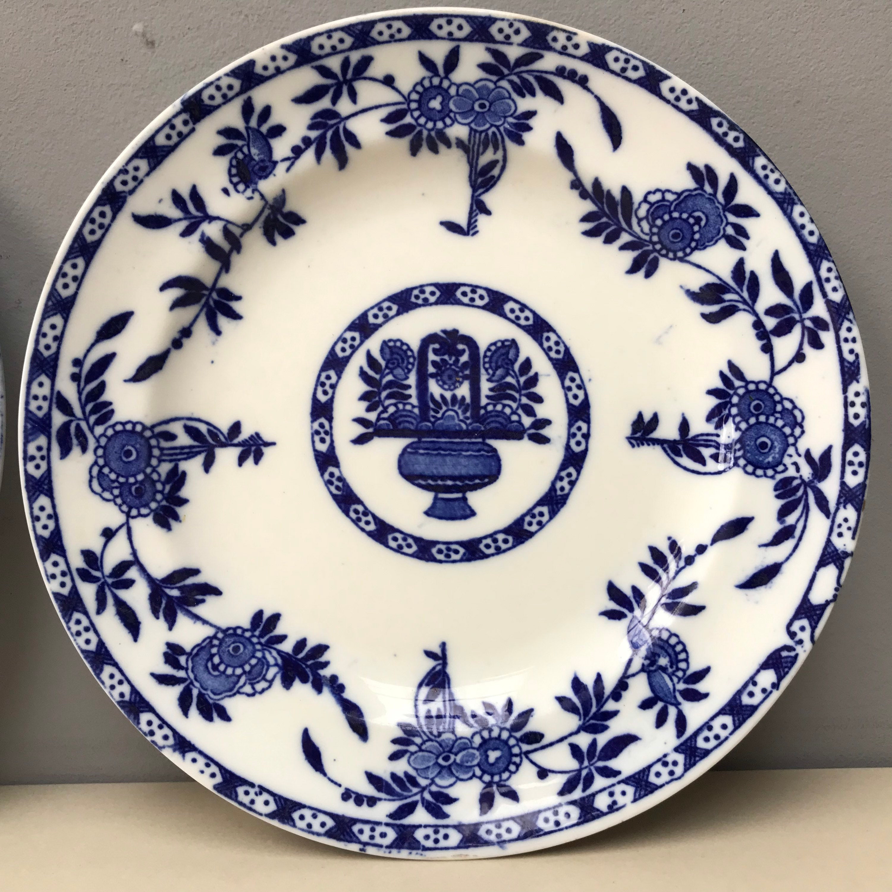 Pair of Antique Delph 1900s Small Plates by Wood and Sons | Etsy