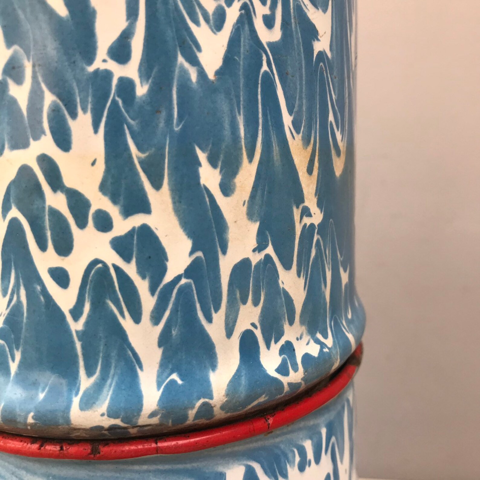 Large Vintage French Enamel Cafetiere Coffee Pot Jug | Etsy