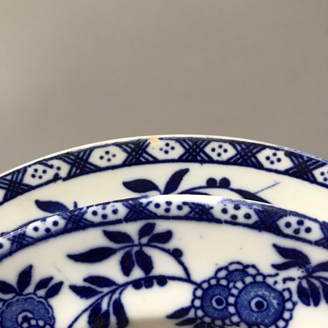 Pair of Antique Delph 1900s Small Plates by Wood and Sons | Etsy