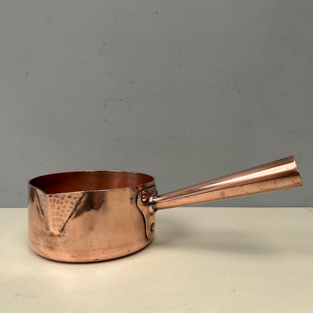 Vintage French Matfer Mauviel Copper Sugar Pan. Heavy 2mm Thick French ...