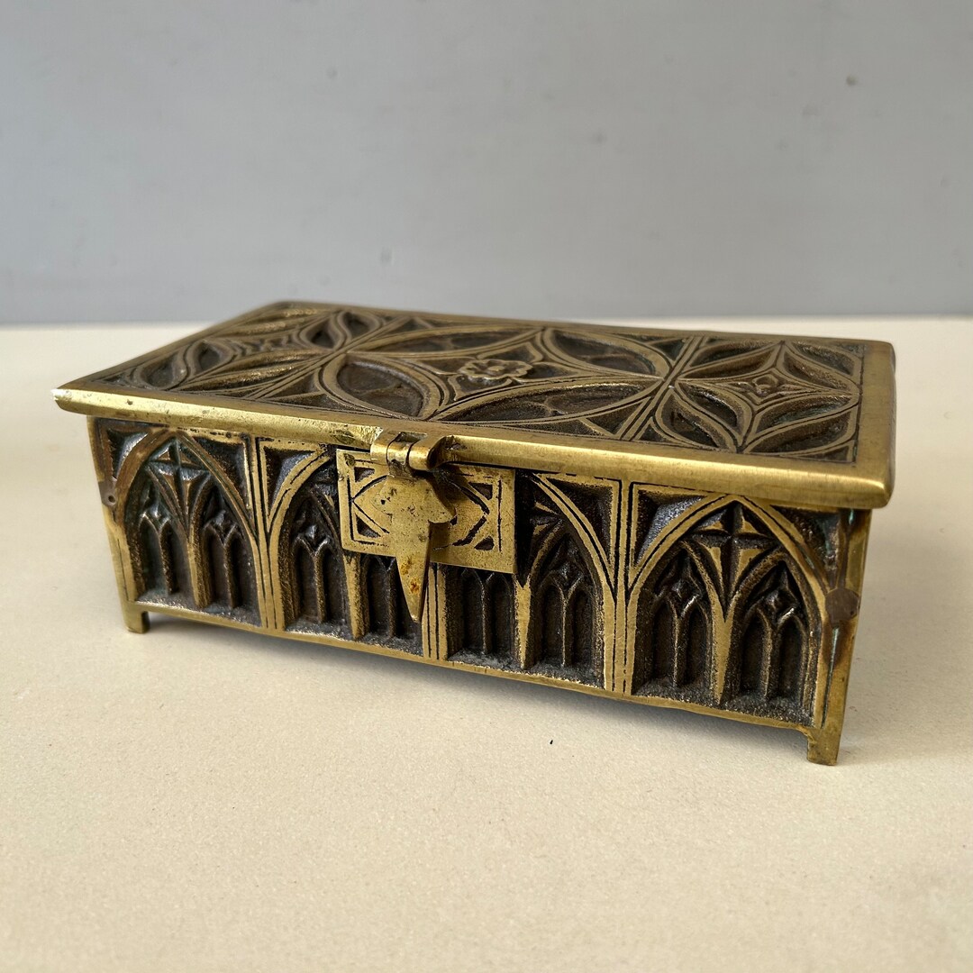 Neo Gothic Style Brass Box Ecclesiastical Church Design Heavy Solid ...