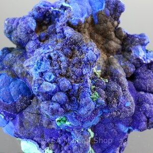 Blue Azurite Blade Spheres With Malachite on Matrix Tschudi - Etsy