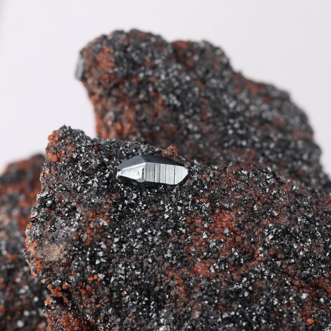 Hematite, Hausmannite & Andradite on Matrix, N'chwaning II, Kalahari ...