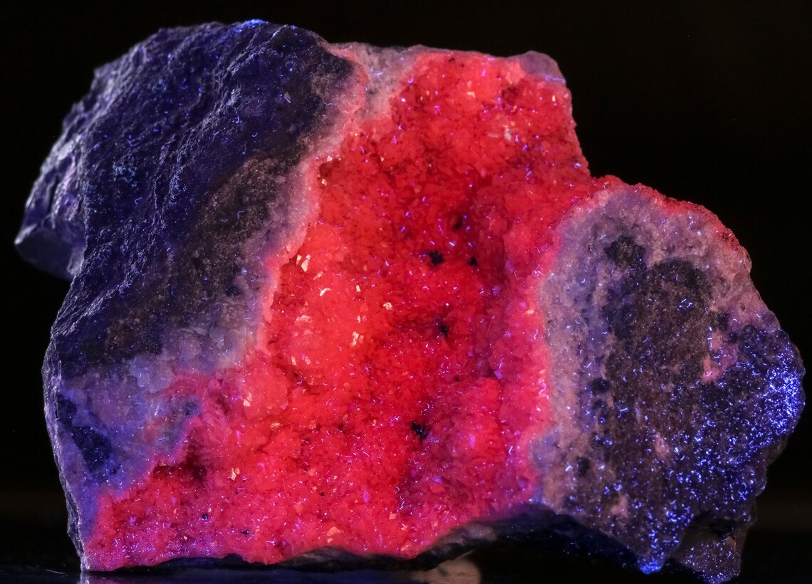 Rhodochrosite Vug Fluorescent N'chwaning II Northern - Etsy