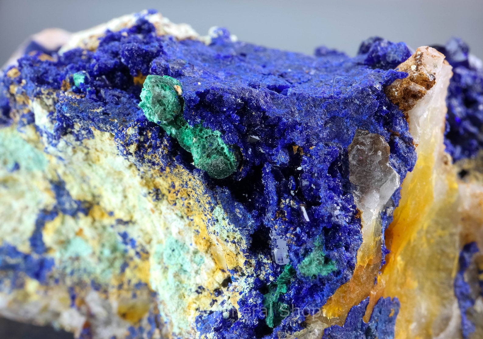Azurite in Quartz Vug, Tschudi Mine, Namibia - Etsy