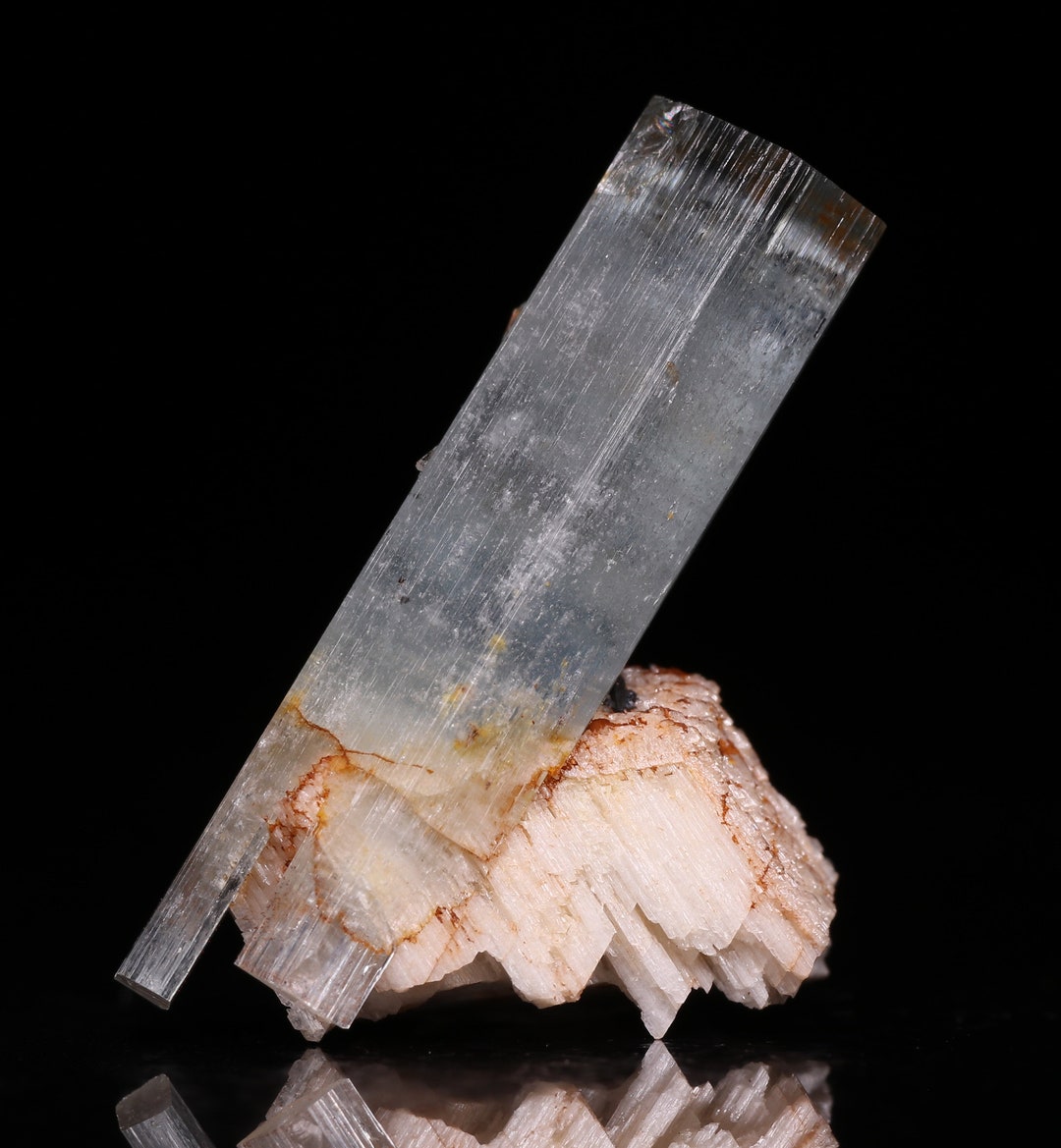 Aquamarine on Feldspar, Erongo Mnt Region, Namibia - Etsy