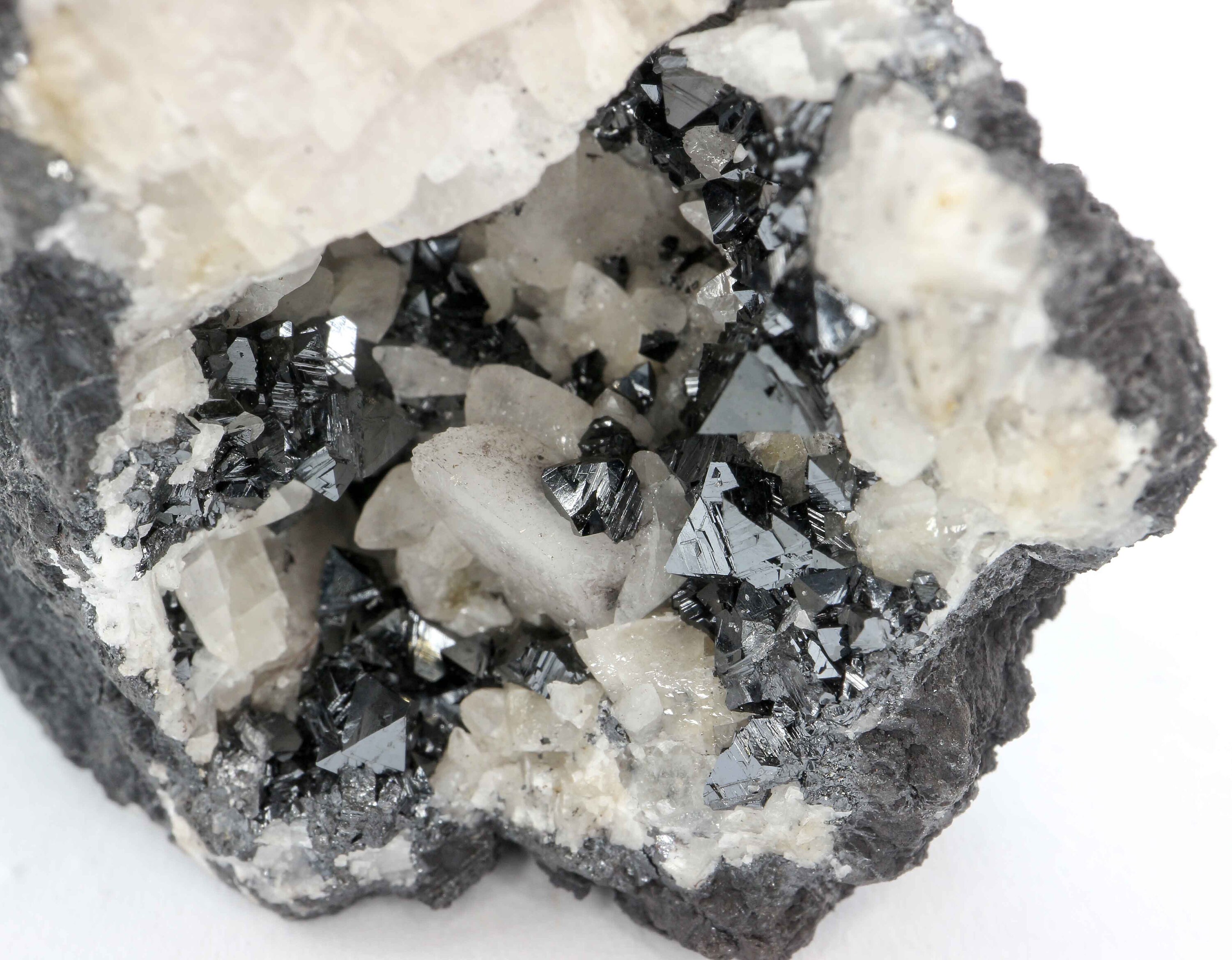 Calcite and Hausmannite In a Vug N'Chwaning II South | Etsy