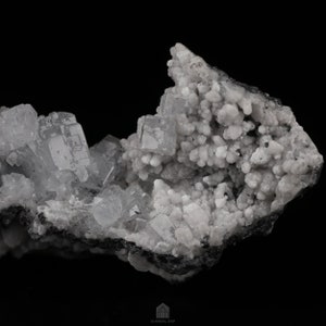 Celestine & Calcite on Matrix, N'chwaning II, Kalahari Manganese Field ...