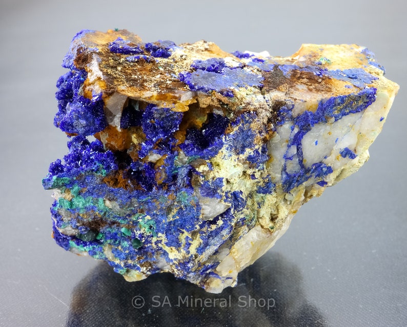Azurite on Quartz Vug Tschudi Mine Namibia - Etsy