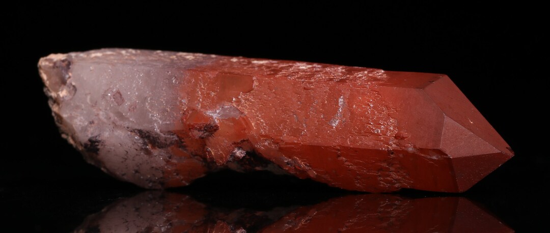 Red Hematite in Quartz Finger, Orange River Area, Karas Region, Namibia ...