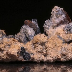 Hyalite, Schorl and Goethite Psm After Siderite Cluster, Erongo Mnt ...