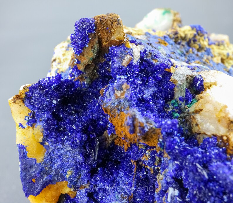 Azurite on Quartz Vug Tschudi Mine Namibia - Etsy