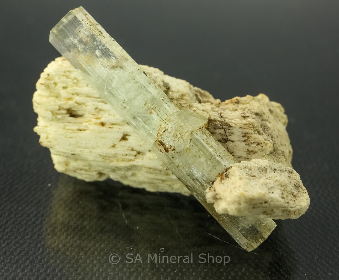Aquamarine on Feldspar Cluster, Farm Hohenstein, Erongo, Namibia - Etsy