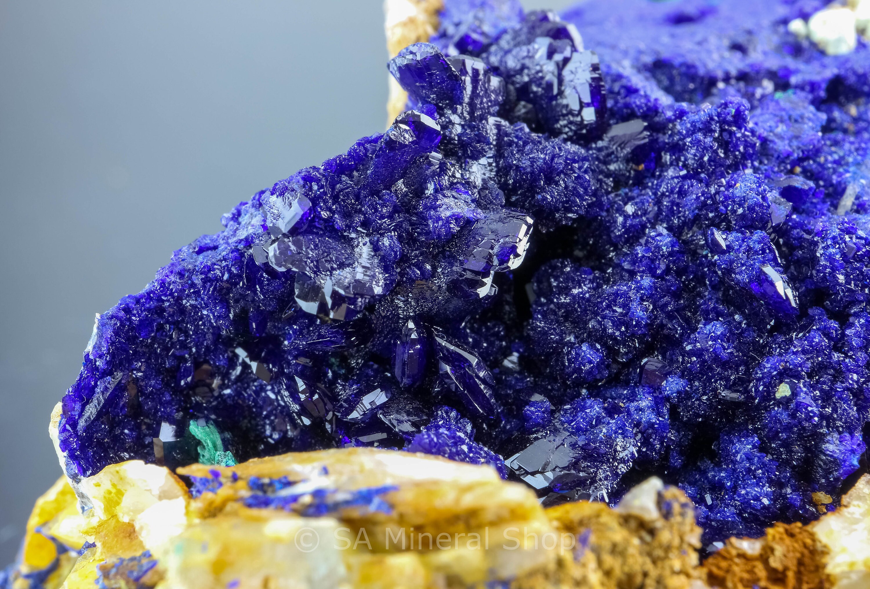 Azurite in Quartz Vug, Tschudi Mine, Namibia - Etsy
