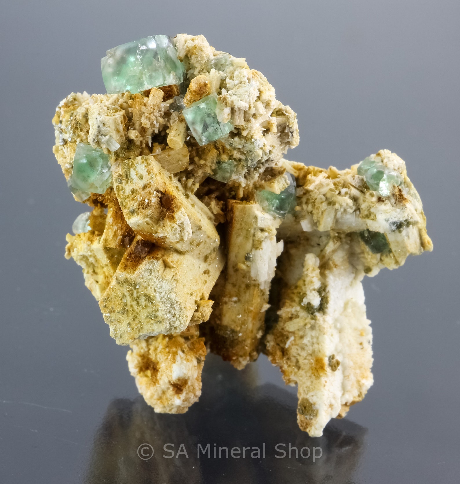 Fluorite on Feldspar Crystals Erongo Mnt Namibia - Etsy