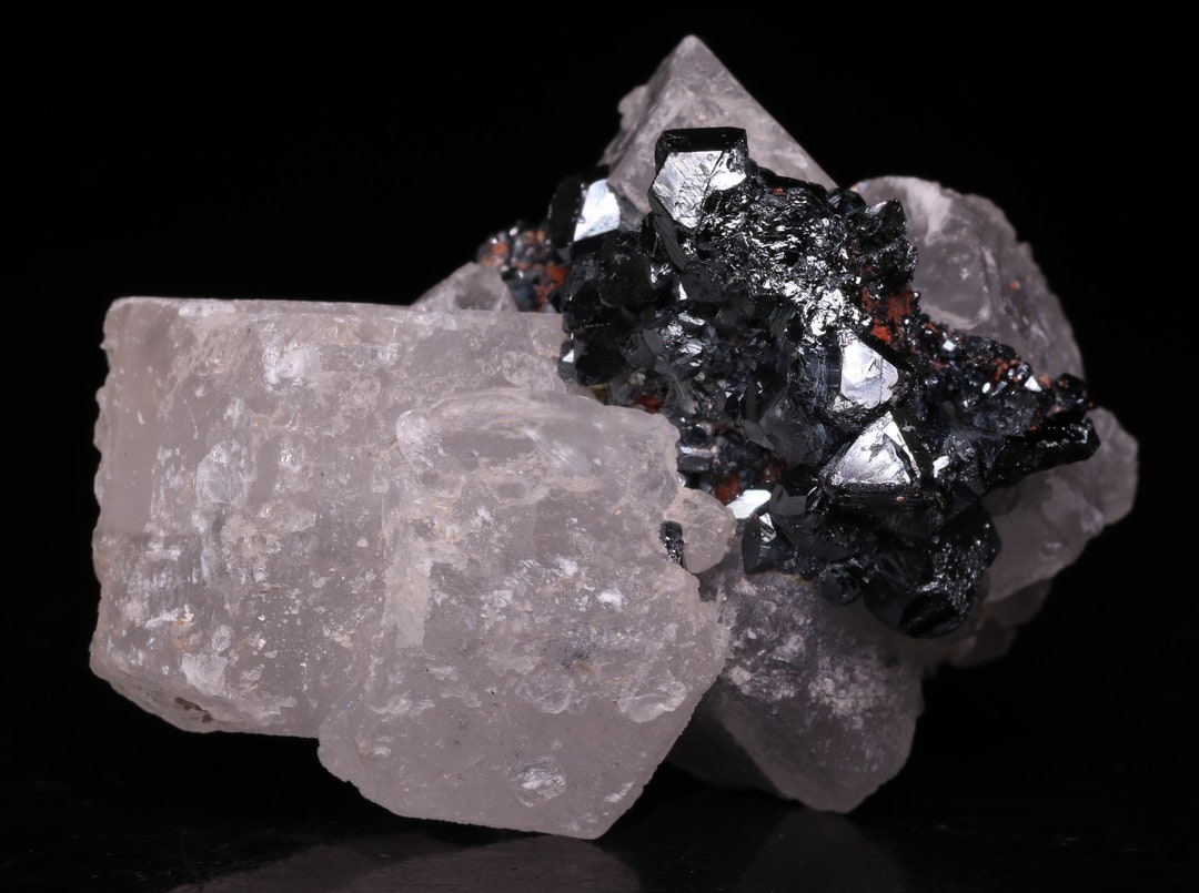 Calcite, Celestine and Hematite Cluster, N'chwaning II, Northern Cape ...
