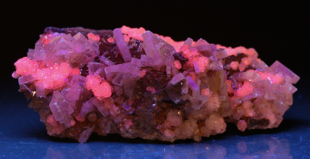 Calcite, Baryte and Inesite on Matrix, N'chwaning I, Northern Cape ...