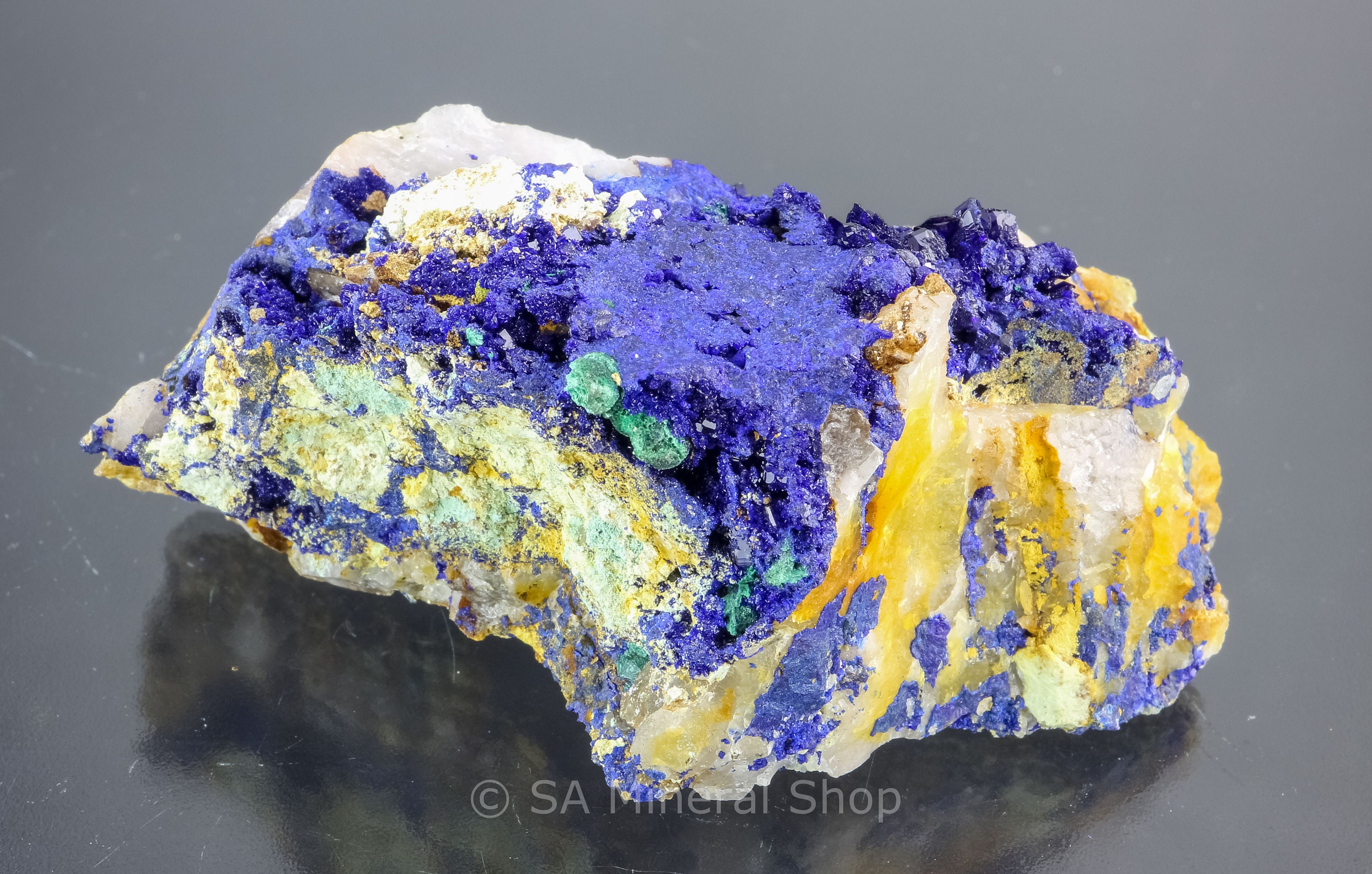 Azurite in Quartz Vug, Tschudi Mine, Namibia - Etsy