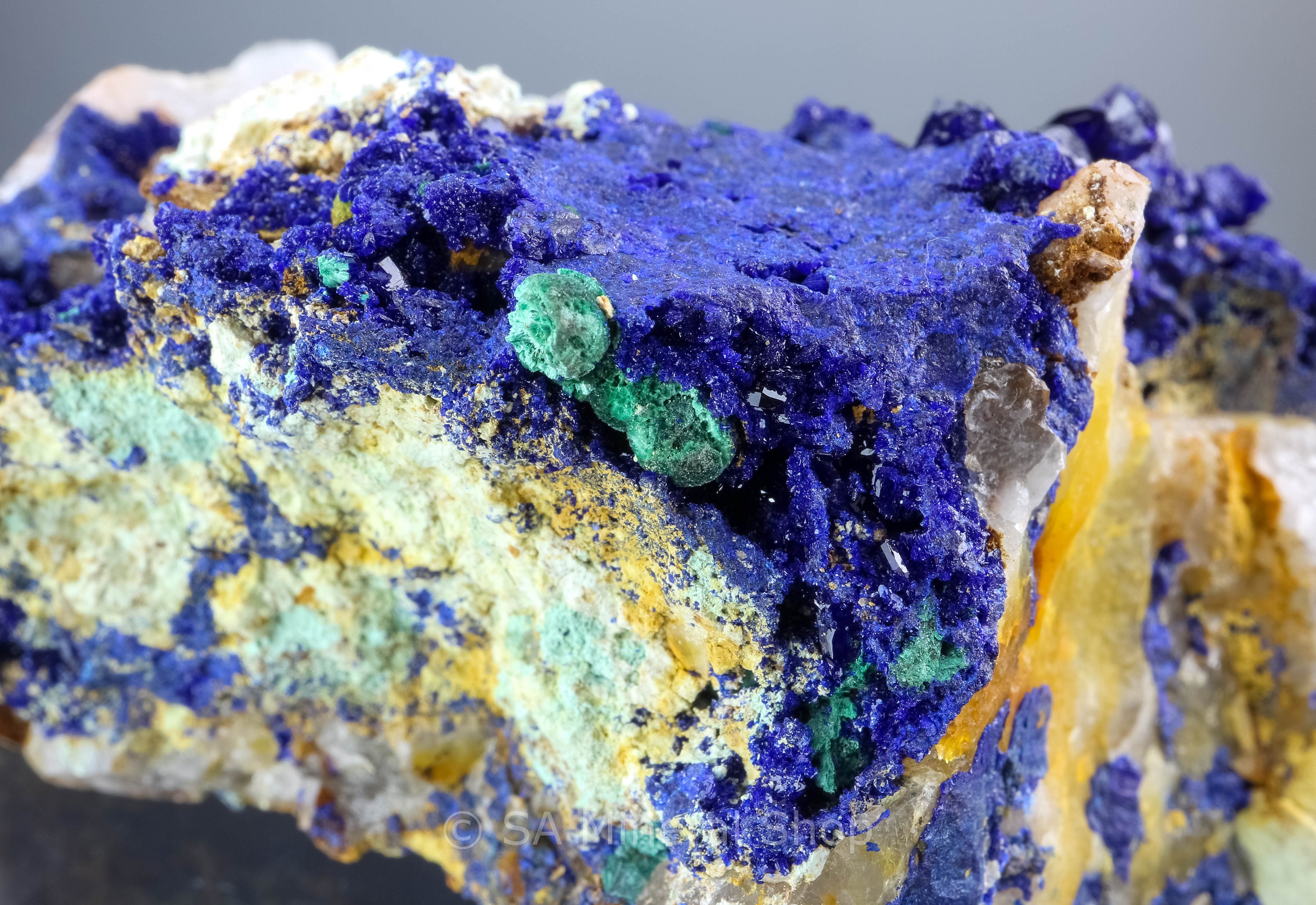 Azurite in Quartz Vug, Tschudi Mine, Namibia - Etsy