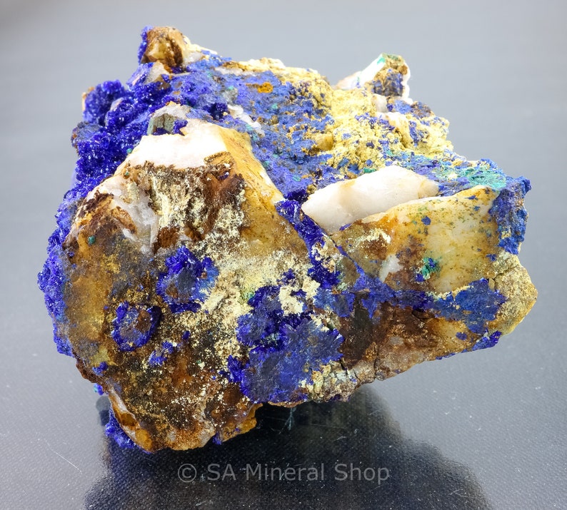 Azurite on Quartz Vug Tschudi Mine Namibia - Etsy