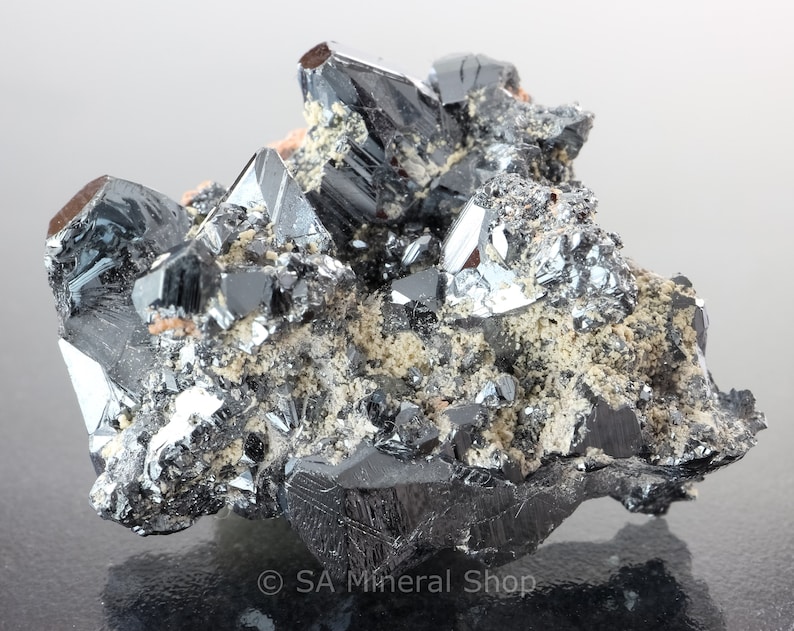 Lustrous Hematite Thumbnail on Matrix, N'chwaning II, South Africa - Etsy