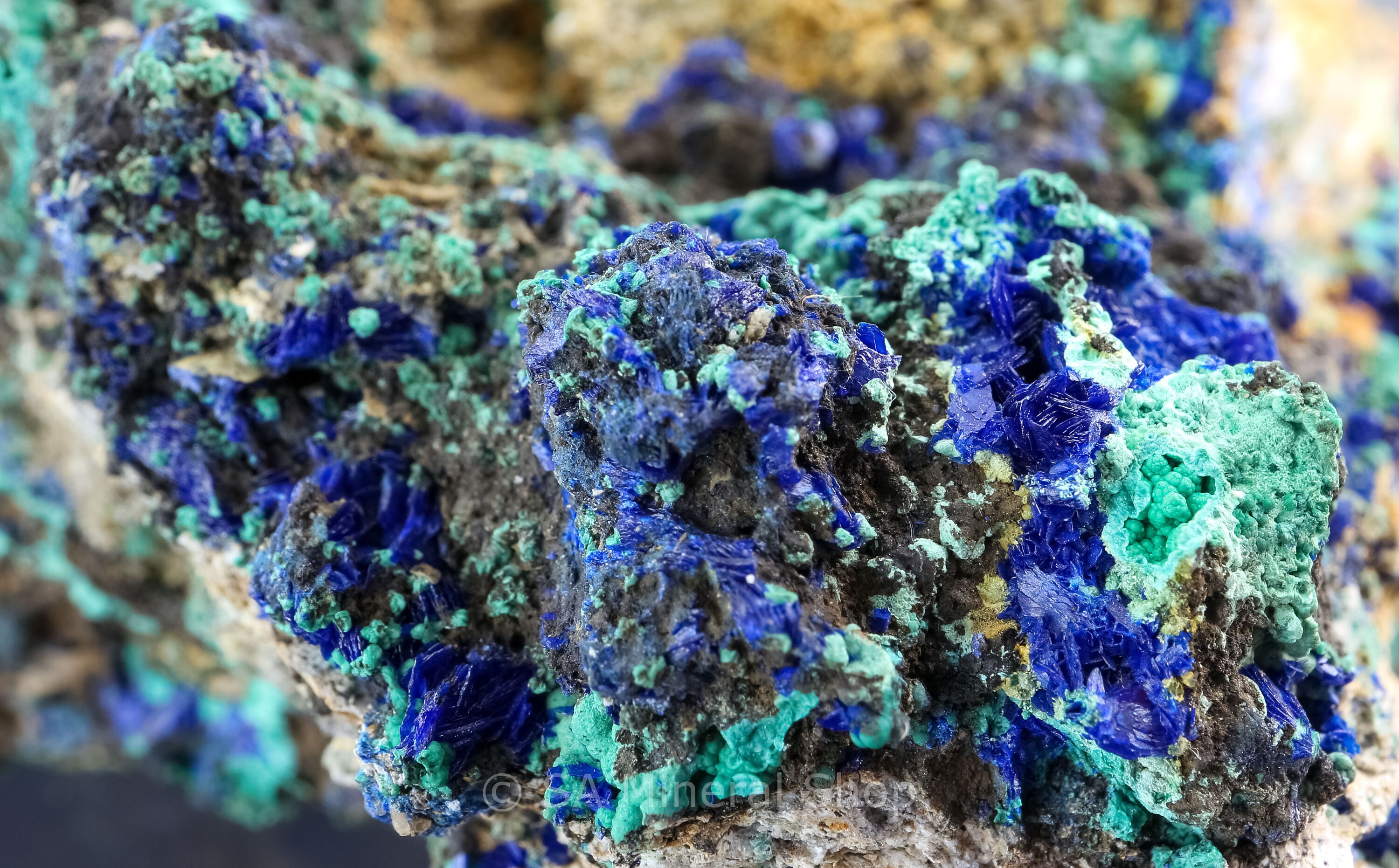 NEW Jan 2020 Azurite Blades on Quartz Tschudi Mine Namibia | Etsy