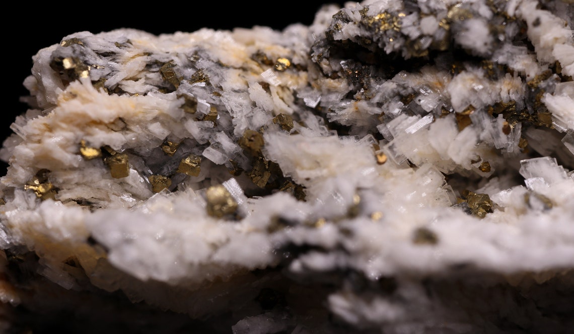 Pyrite on Calcite Dendrite and Barite N'chwaning I South | Etsy