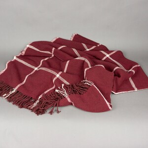 Handwoven Windowpane Throw Blanket - Etsy