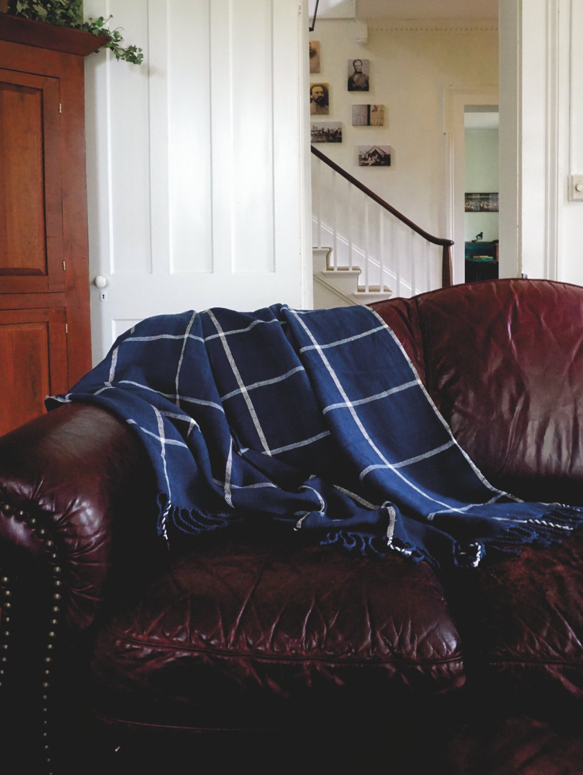 Handwoven Windowpane Throw Blanket - Etsy