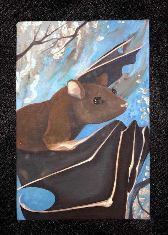 Hanging Bat Side View - Etsy