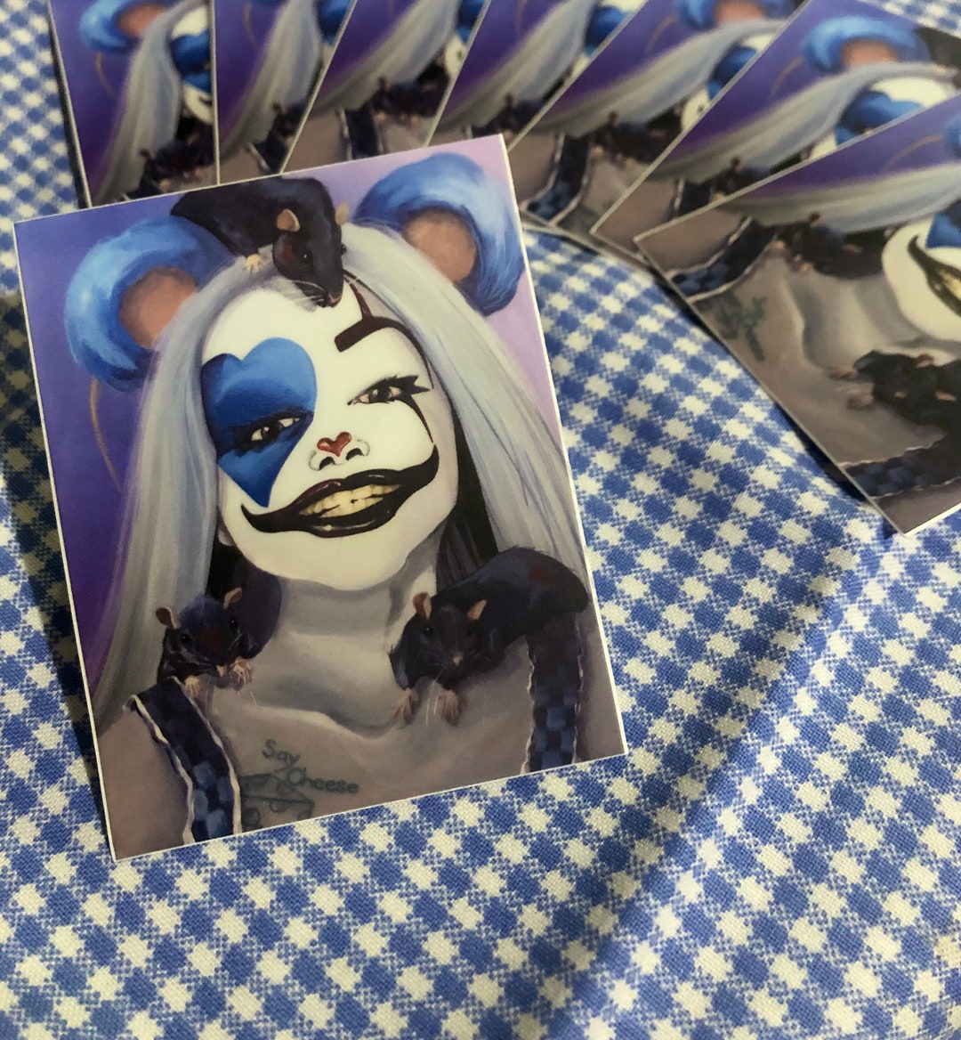 Rat Clown - Sticker - Etsy