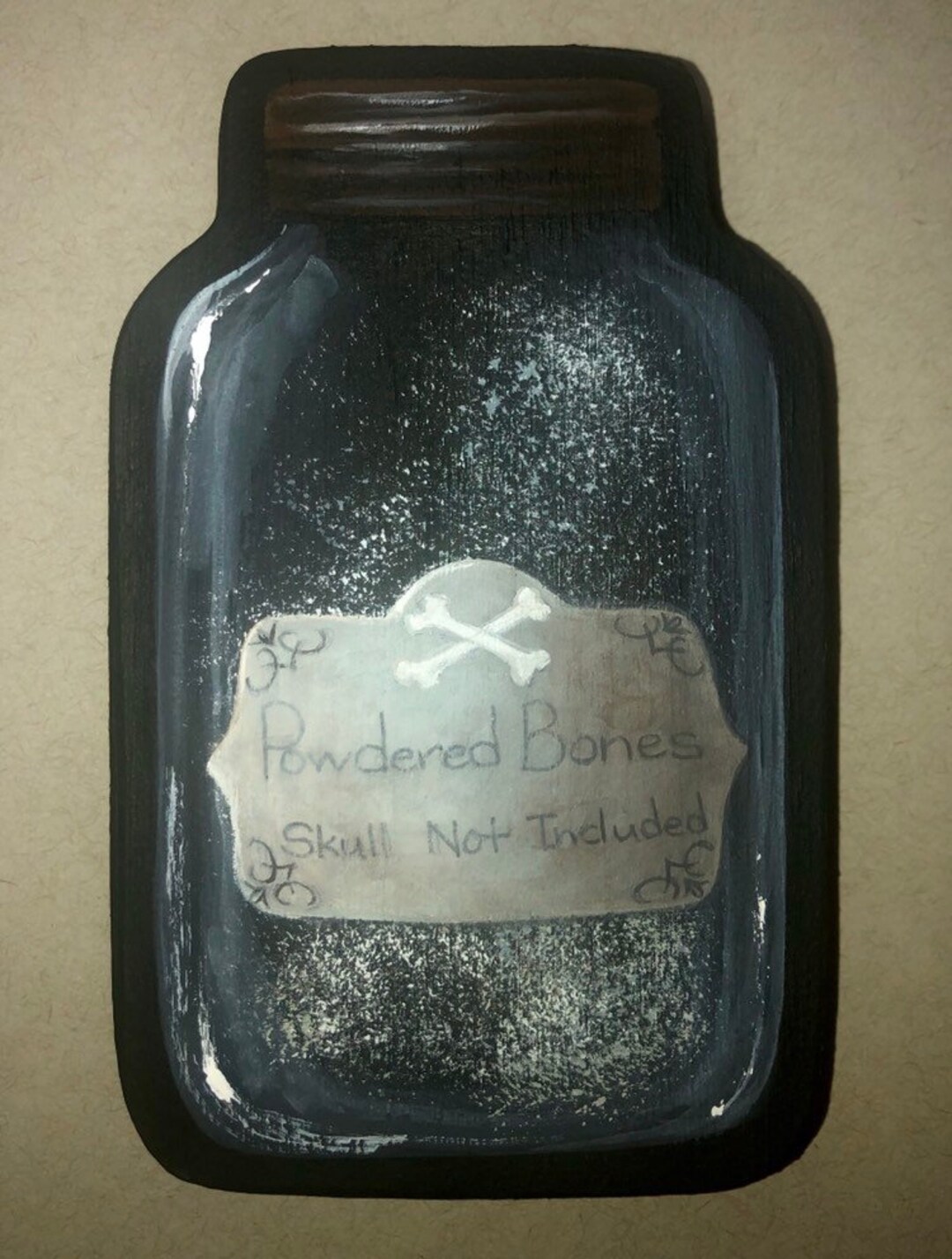 Powdered Bones Wooden Magickal Jar Shelf Decor Piece - Etsy