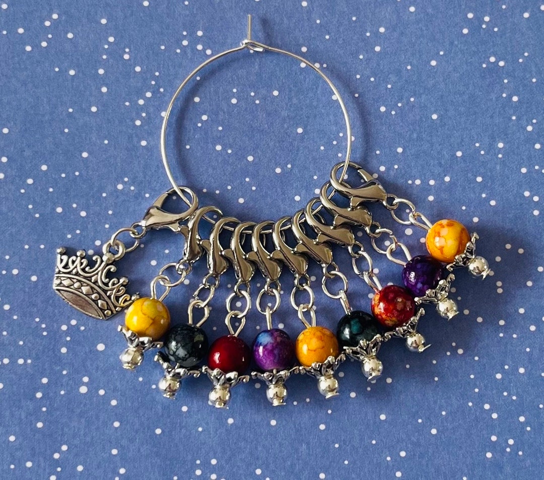 WICKED QUEEN Stitch Markers - Stitch Markers, Keyrings for Crochet ...