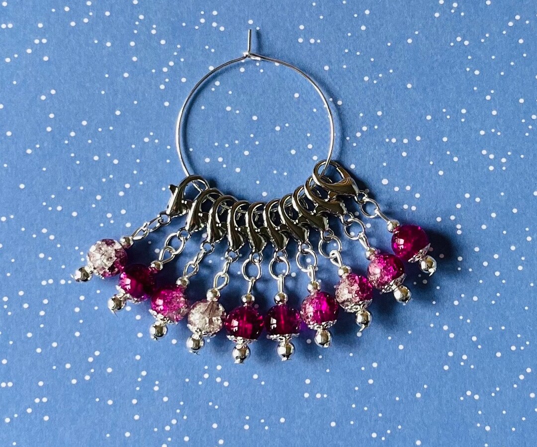 BLACKBERRY COBBLER Stitch Markers, Keyrings for Crochet & Knitting - Etsy
