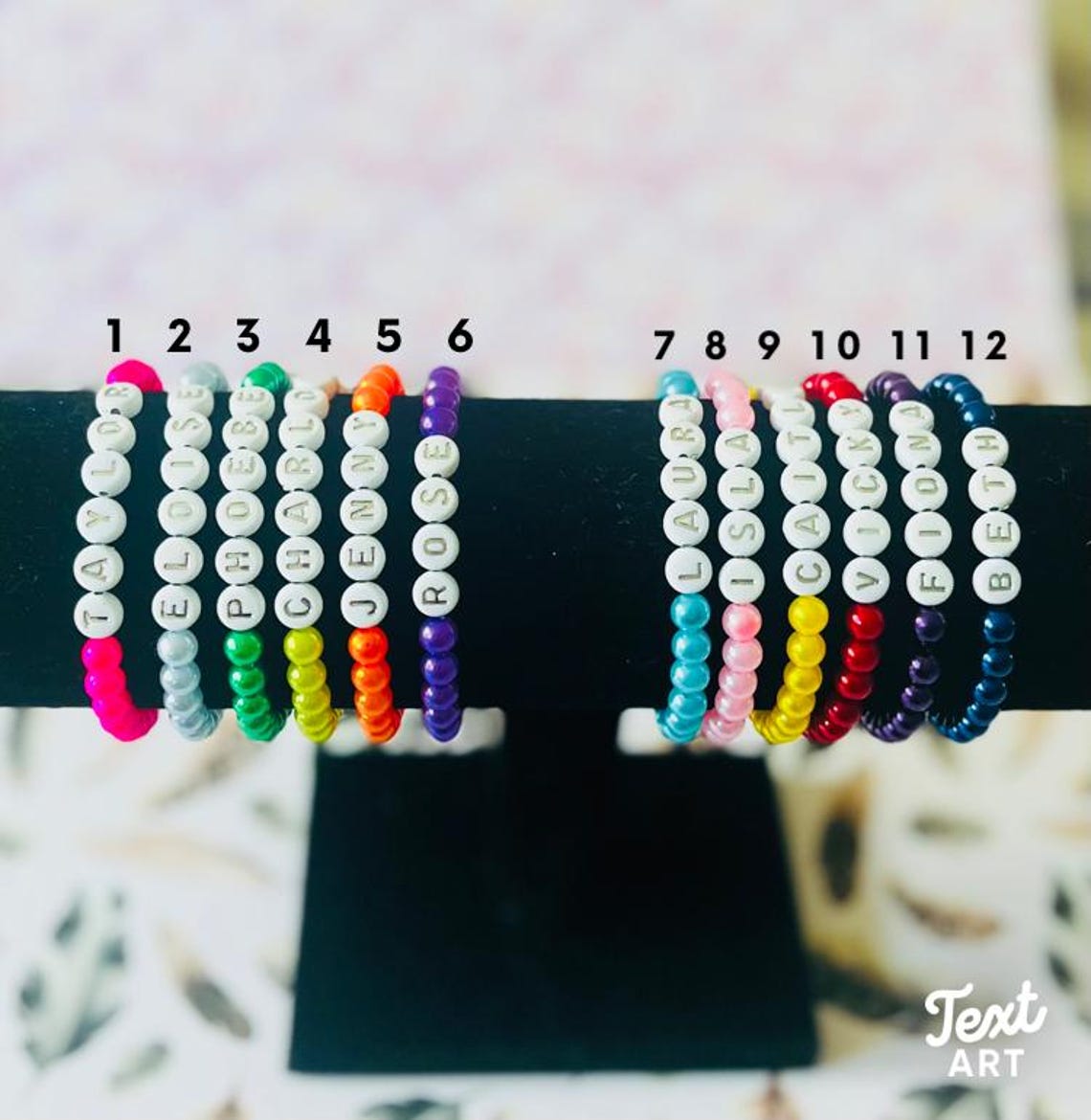 PERSONALISED GIRLS BRACELETS, Kids Beaded Bracelets, Custom Bracelets ...