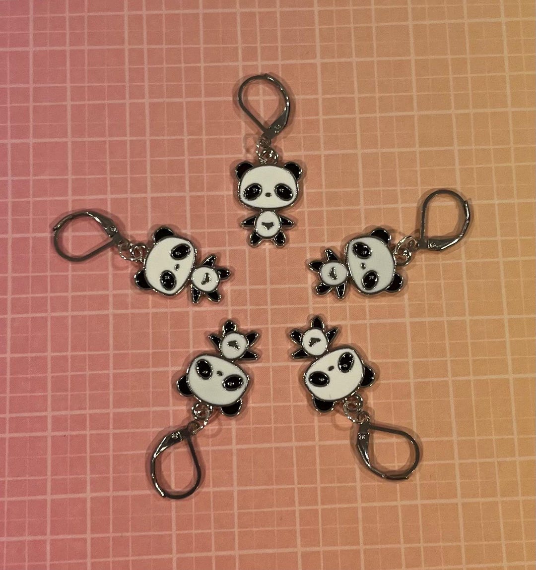 PEACEFUL PANDA Stitch Marker, Keyring for Crochet & Knitting - Etsy