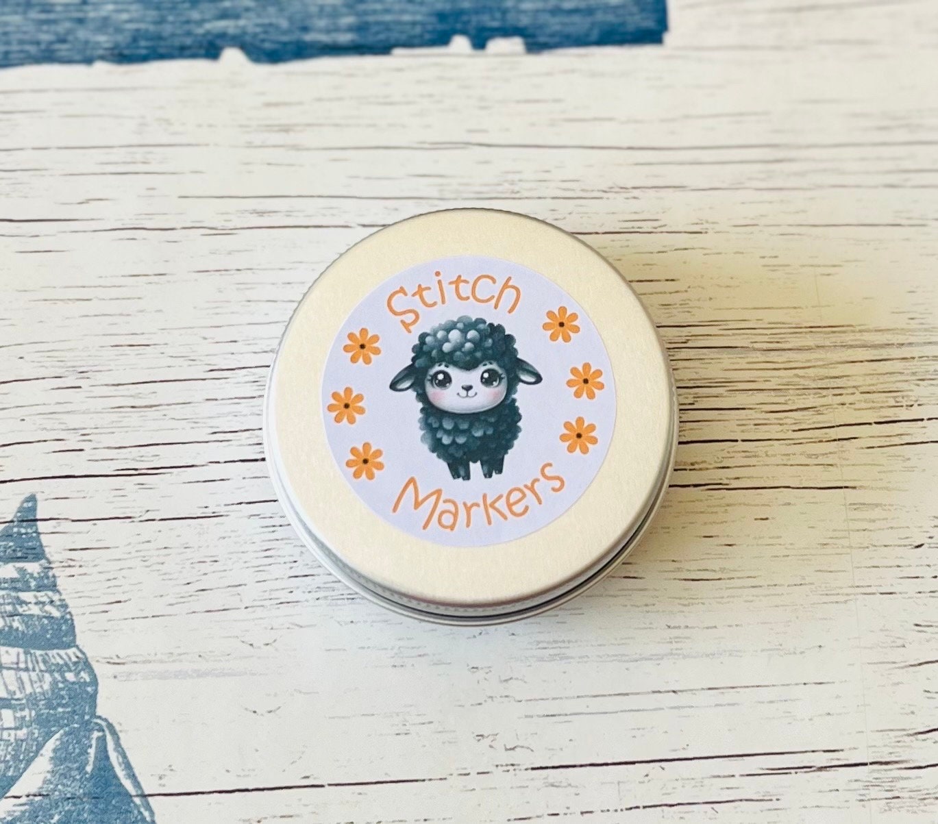 SHEEP Stitch Marker Storage Tin - Etsy UK