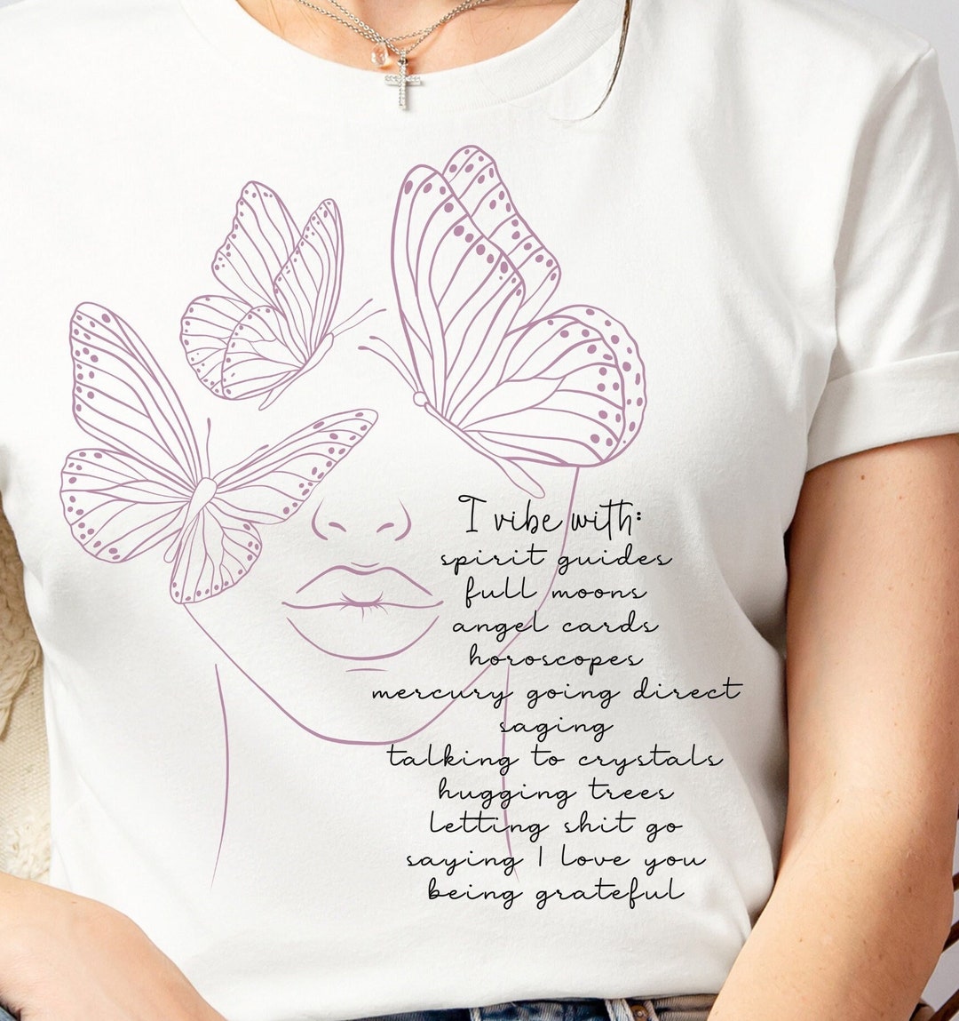 Butterfly Spiritual Shirt: Floral Saging Mom Tee - Etsy