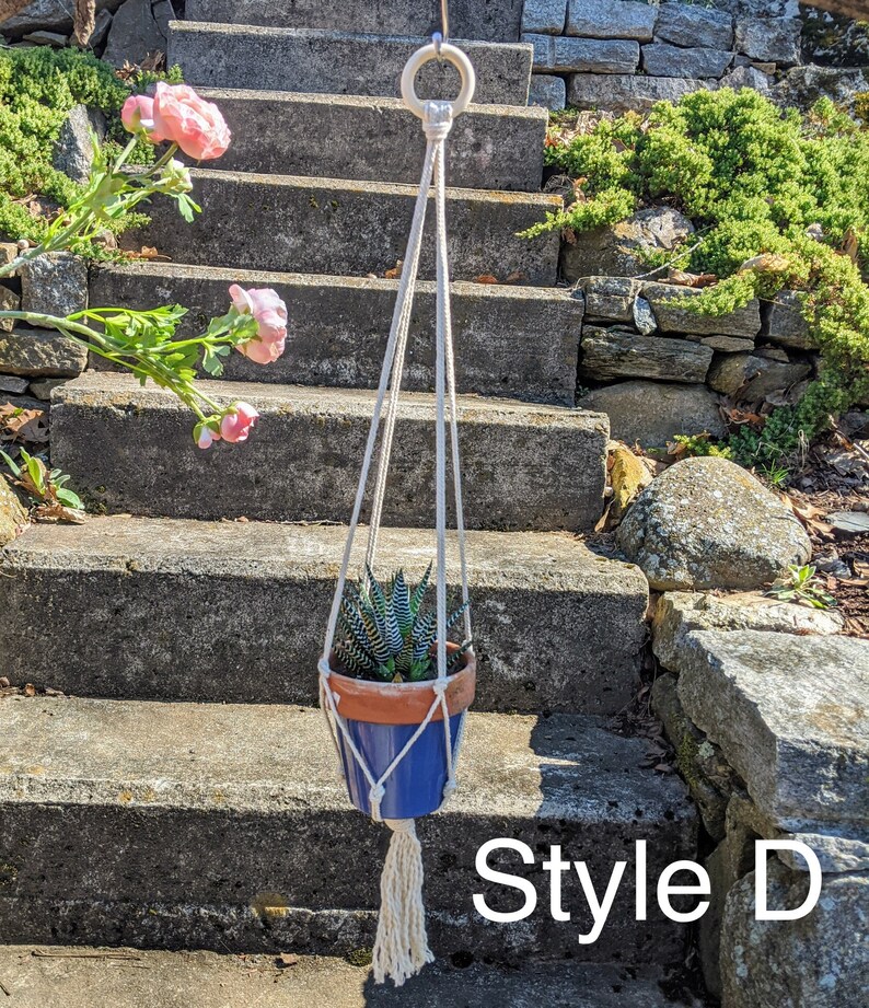 Handmade Macrame Plant Hangers Indoor Outdoor - Etsy