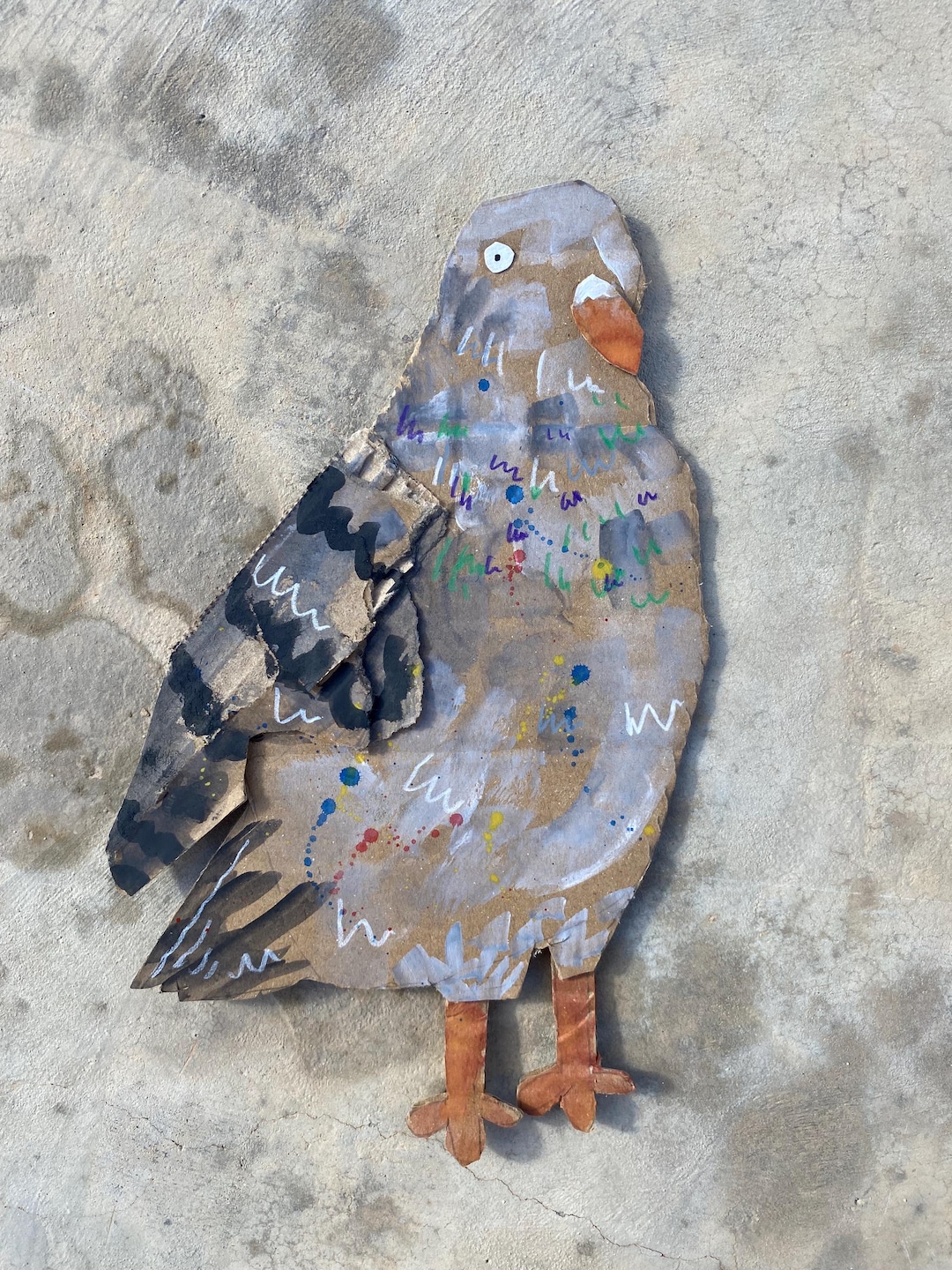 Cardboard Pigeon #27 | Pigeon Wall Art, Bird Art, Pigeon Art, Handmade ...