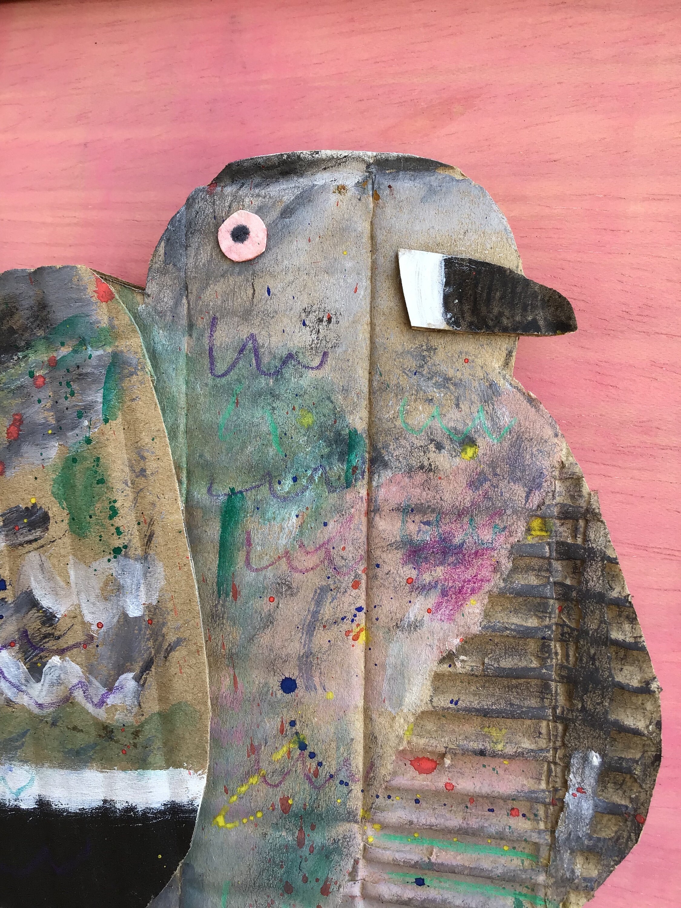 Handmade Cardboard Pigeon 15 Framed Recycled Wall Art - Etsy