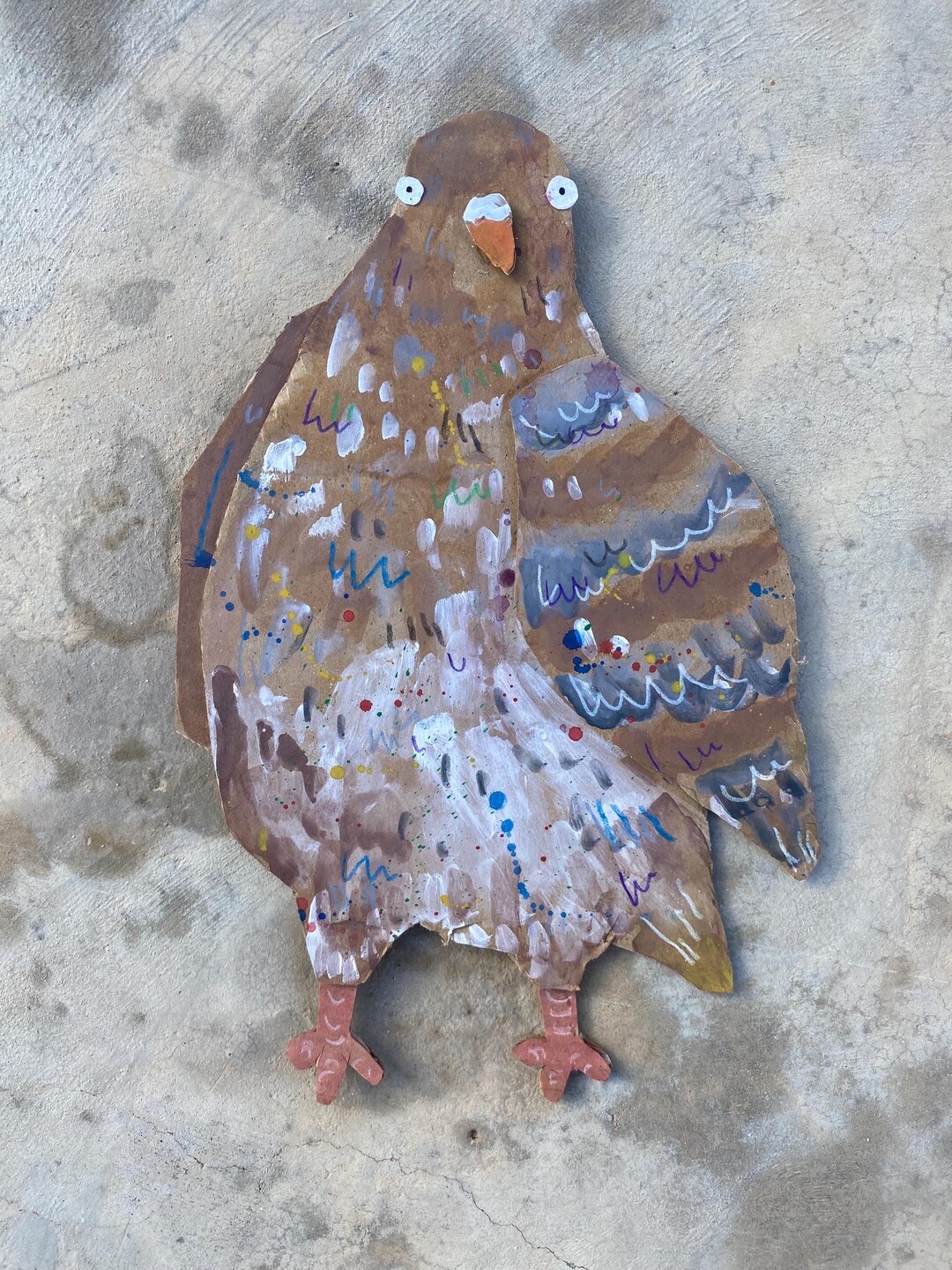 Cardboard Pigeon #28 | Pigeon Wall Art, Bird Art, Pigeon Art, Handmade ...