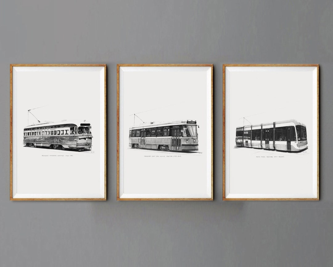 Toronto Transit Trilogy - TTC Streetcars: PCC, CLRV, Flexity - Art ...