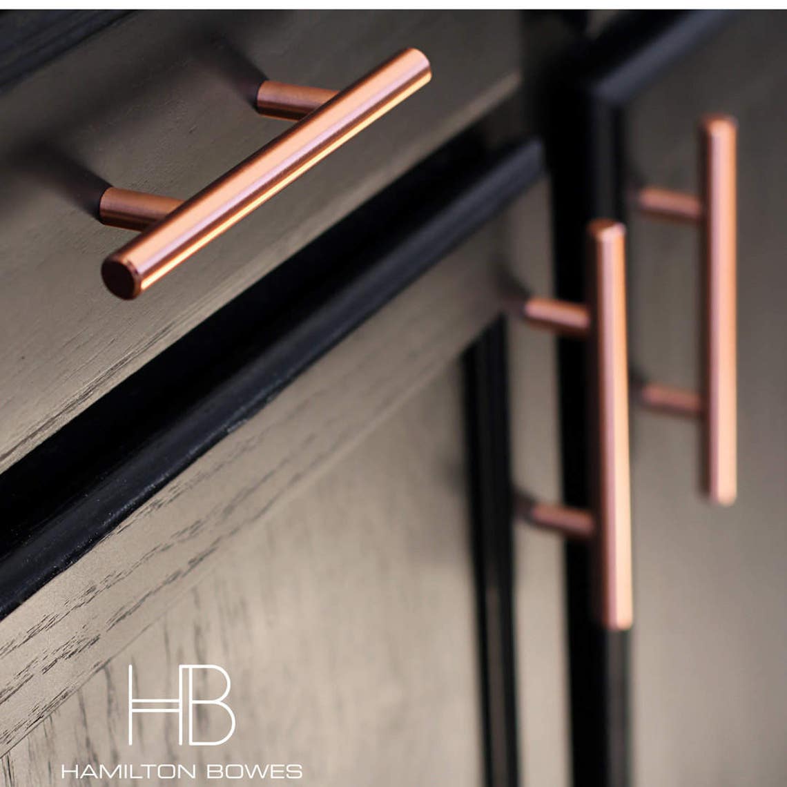 Satin Copper Cabinet Hardware Euro Style Bar Handle Pull Etsy