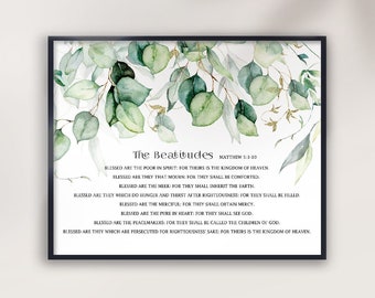 Beatitudes Wall Art - Etsy