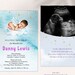 Funeral Service Program Template for Boy Baby, Boys Memorial Program ...