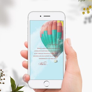 Child Memorial Digital Service, Funeral Announcement for Girl, Digital ...