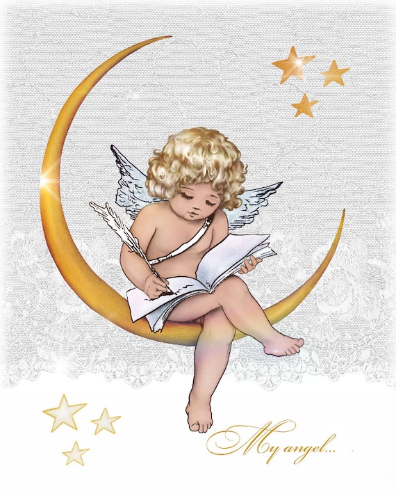 Victorian Angels And Child Clipart