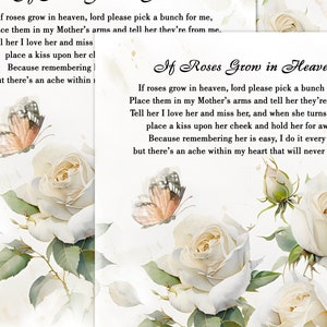 Poem for Mother | If Roses Grow in Heaven | Memory Poem | Poem for ...
